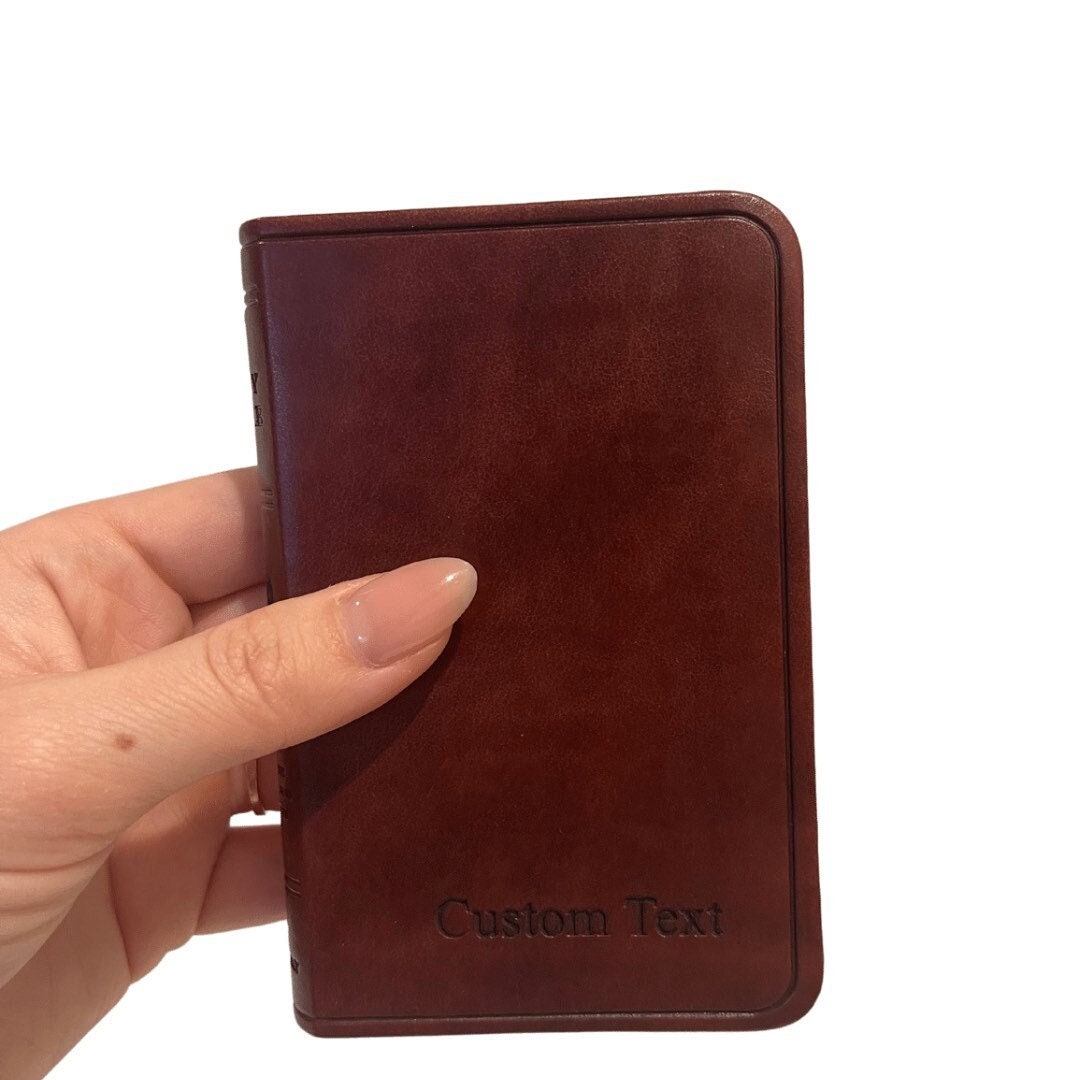 Engraved Pocket Bible -TINY Small Bible ESV Translation Personalized ...