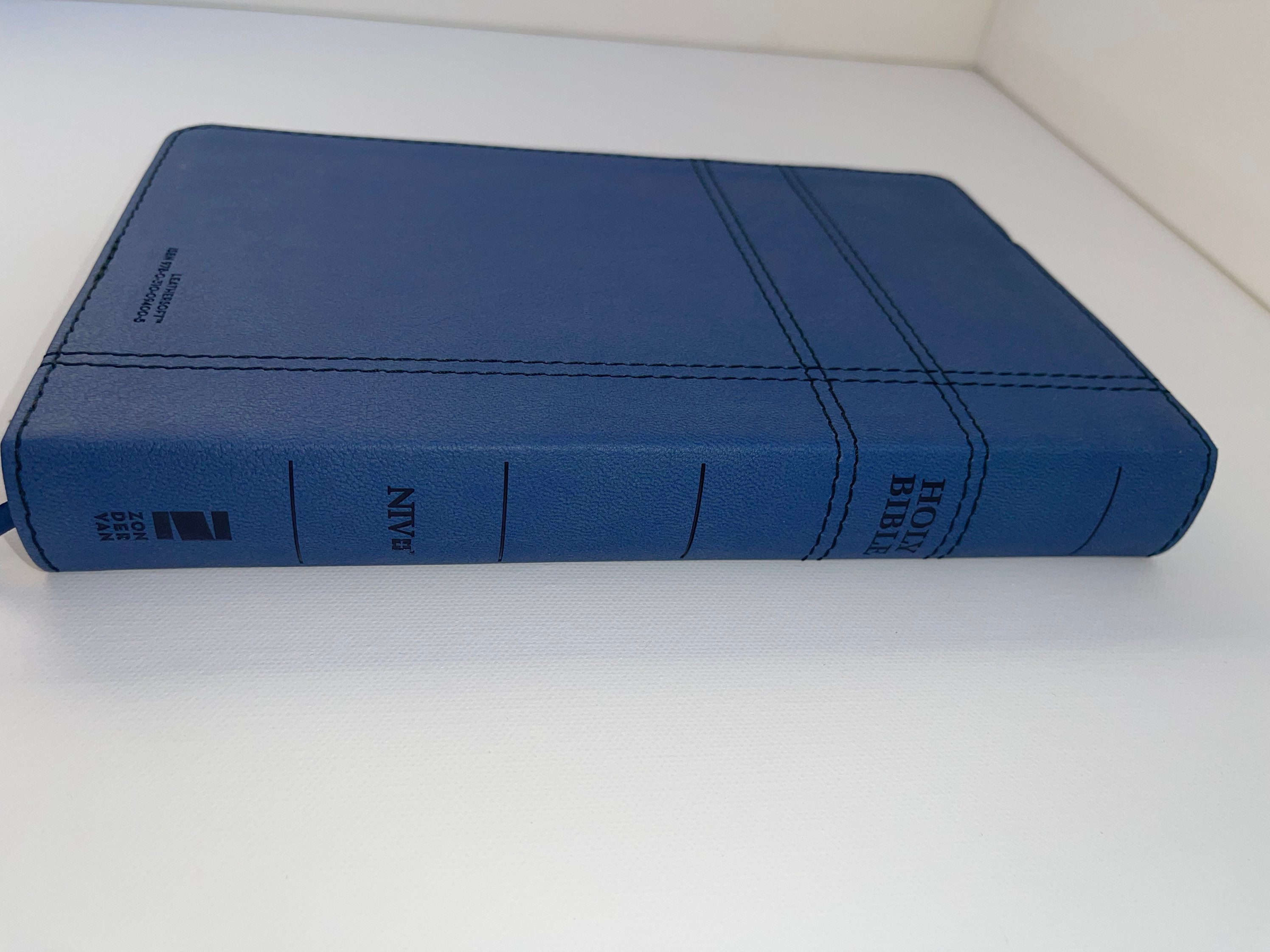Blue Bible , NIV Translation Personalized Front Cover Custom NIV Bible ...