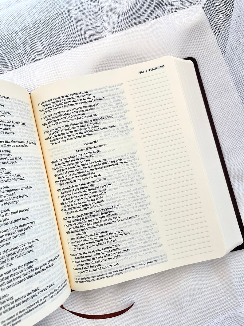 NIV Engraved Journaling Bible Customized Note Taking Bible. - Etsy