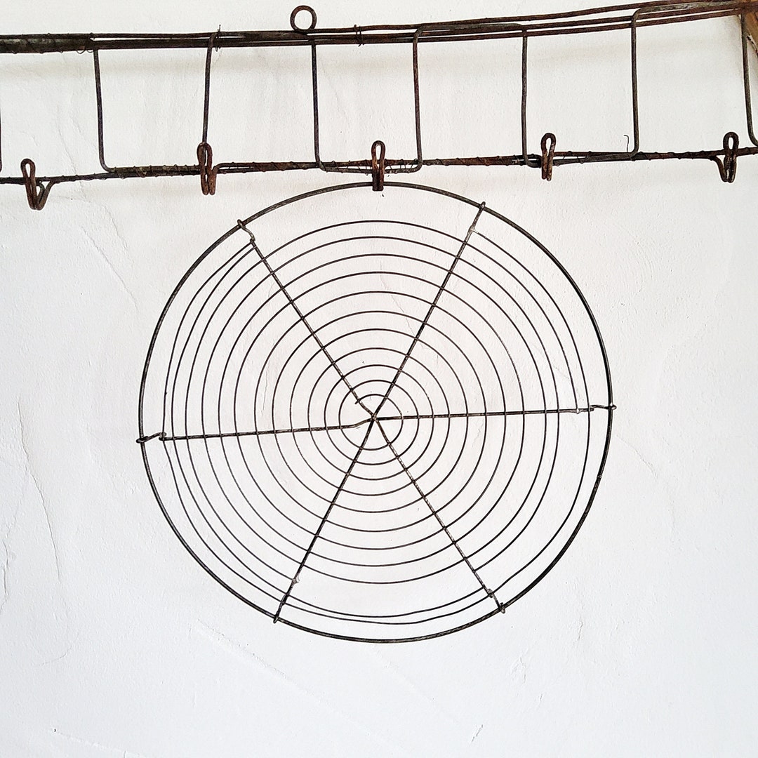 Ancient Large Fil De Fer Cake Rack, Cooling Rack, Iron Wire Cake Rack ...