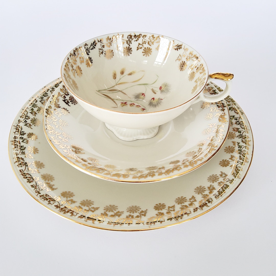 Collectible Table Setting From the 50s, Vintage Coffee Table Setting ...