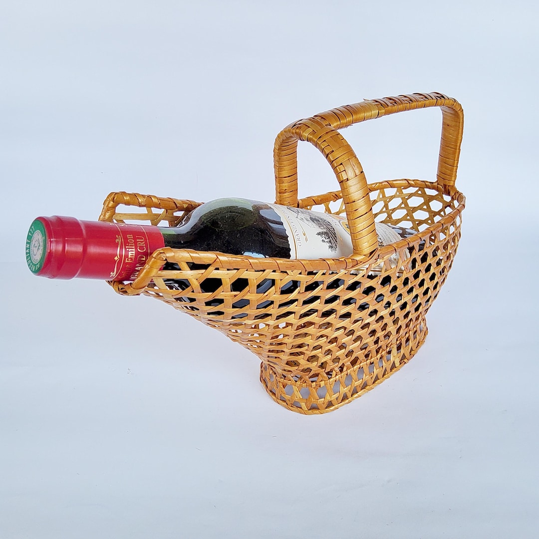 Wine Basket for Serving, Bottle Basket, Beverage Basket, Wine Cradle ...