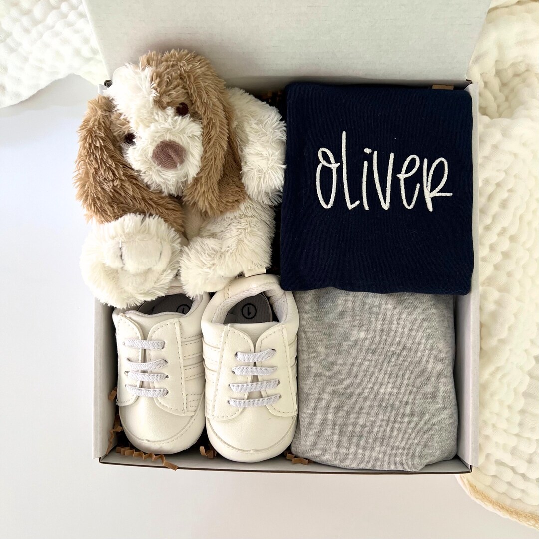 Baby Boy Gift, Baby Boy Shower Gift, New Baby Boy Gift, Baby Boy Puppy ...