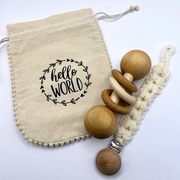 Wood Pacifier Clip - Etsy