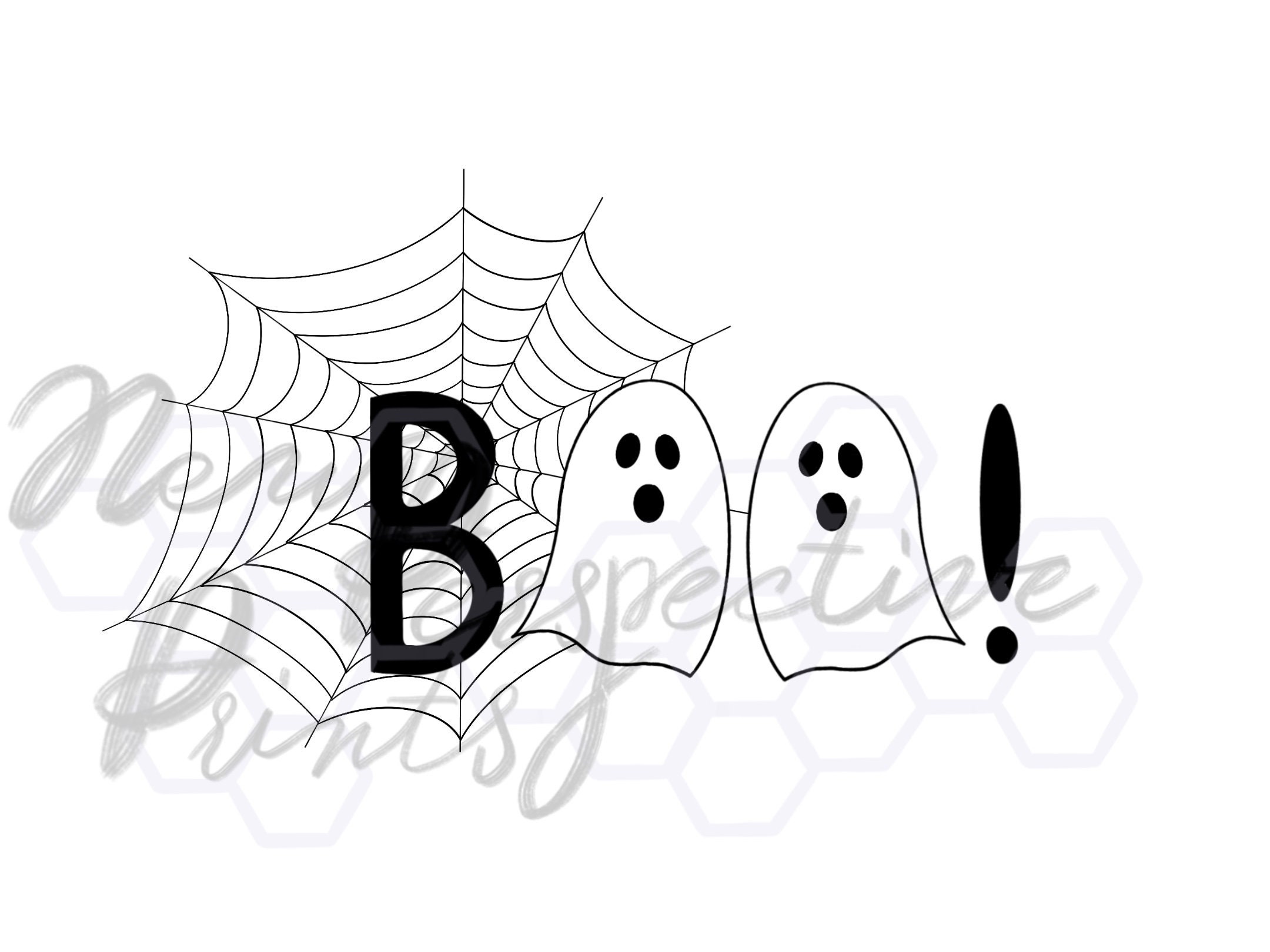Boo! Spider Web Ghost Graphic | .svg .png .jpg .eps .dxf - Etsy