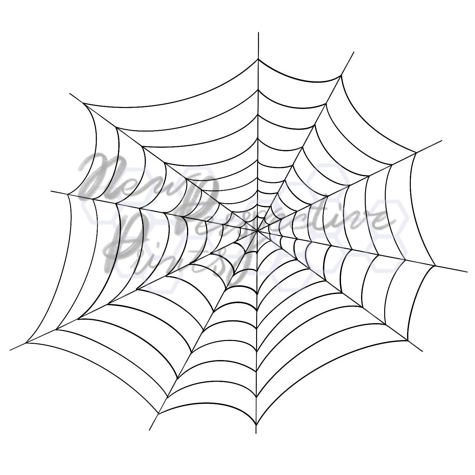 Hand Drawn Spider Web Digital Download | .svg .png .jpg .eps .dxf - Etsy