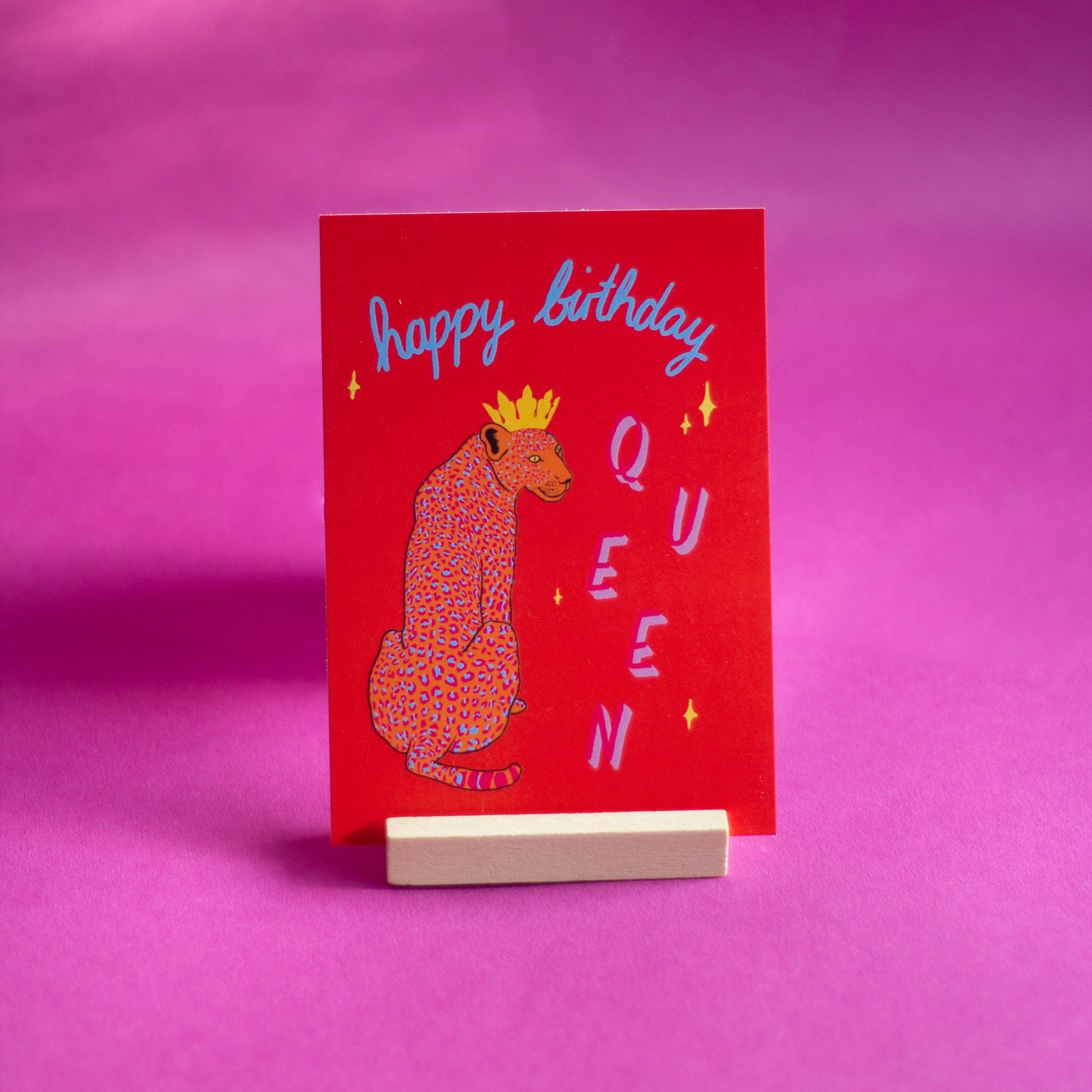Happy Birthday Queen Birthday Card DIN A6 Postcard Format - Etsy