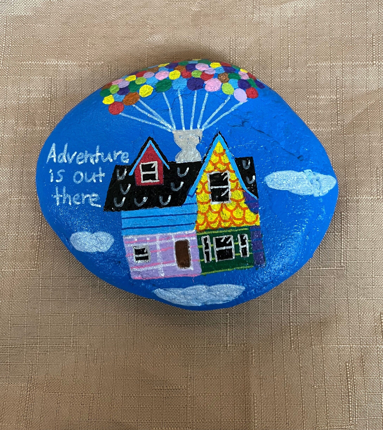 Up Pixar Movie Painted Rock - Etsy