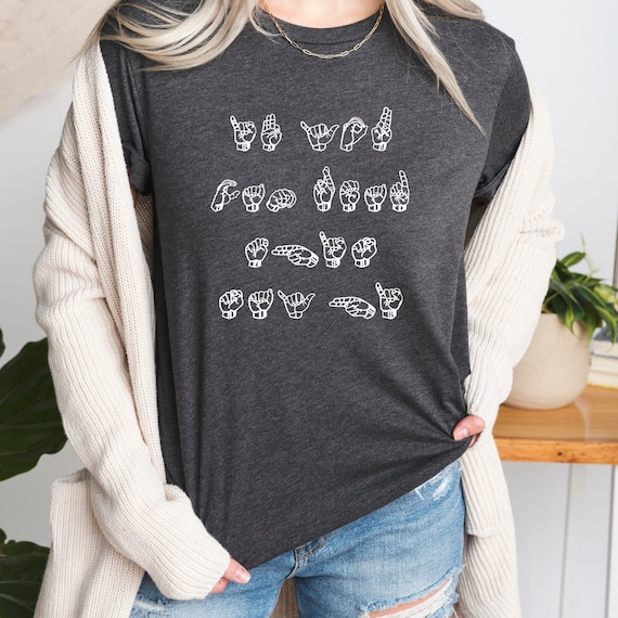 Sign Language Alphabet Shirt ASL Gifts ASL Teacher Shirt - Etsy