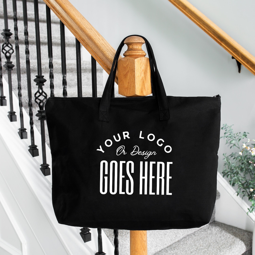 Custom Logo Tote Bag - Personalized Business Promotional Canvas Tote ...