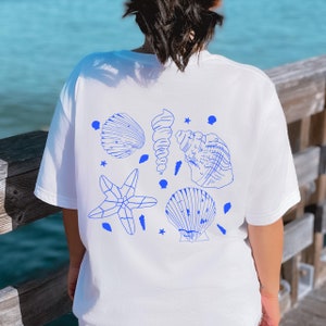 Seashell T-shirt - Nautical Beachwear for Seaside Vibes and Vacation ...