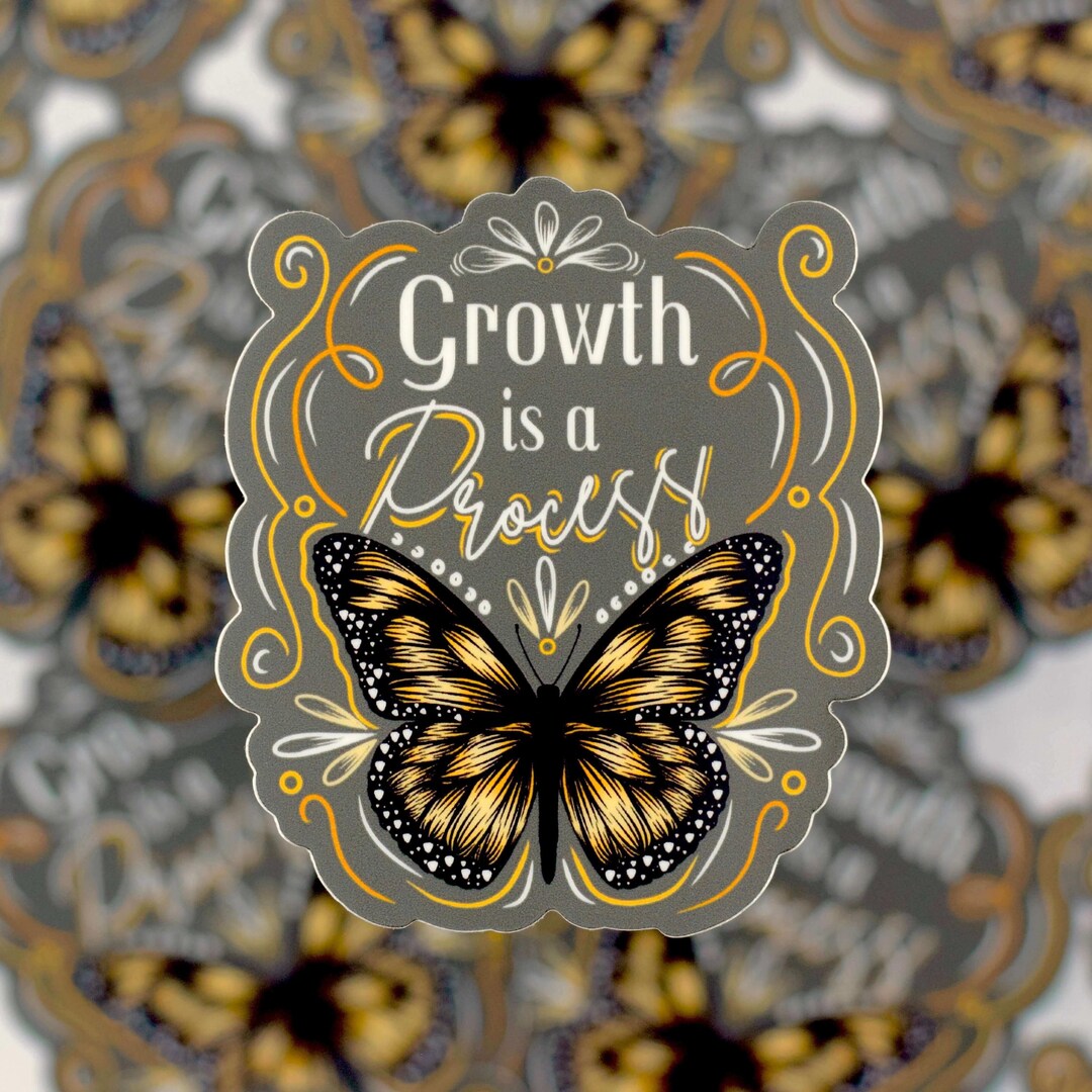 Growth is a Process Vinyl Sticker for Motivation Inspiration - Etsy