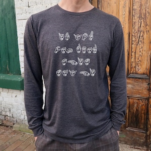 Sign Language Alphabet Shirt, ASL Gifts, ASL Teacher Shirt, Sign ...