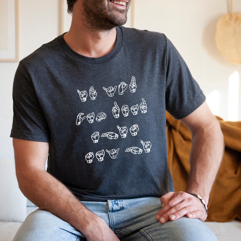 Sign Language Alphabet Shirt, ASL Gifts, ASL Teacher Shirt, Sign ...