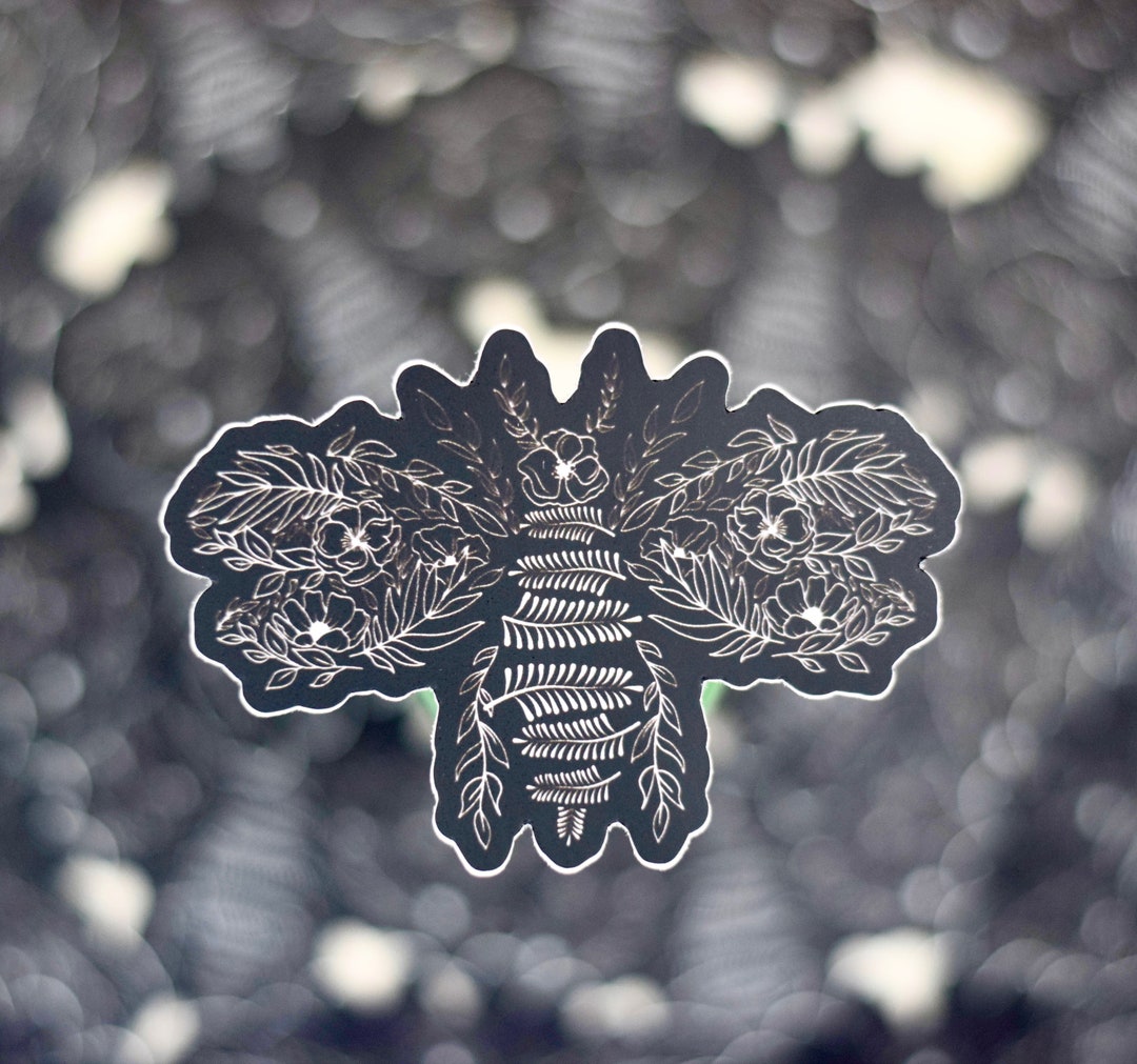 Bee Sticker, Bee Sticker Design, Flower Bee, Stickers for Water Bottle ...