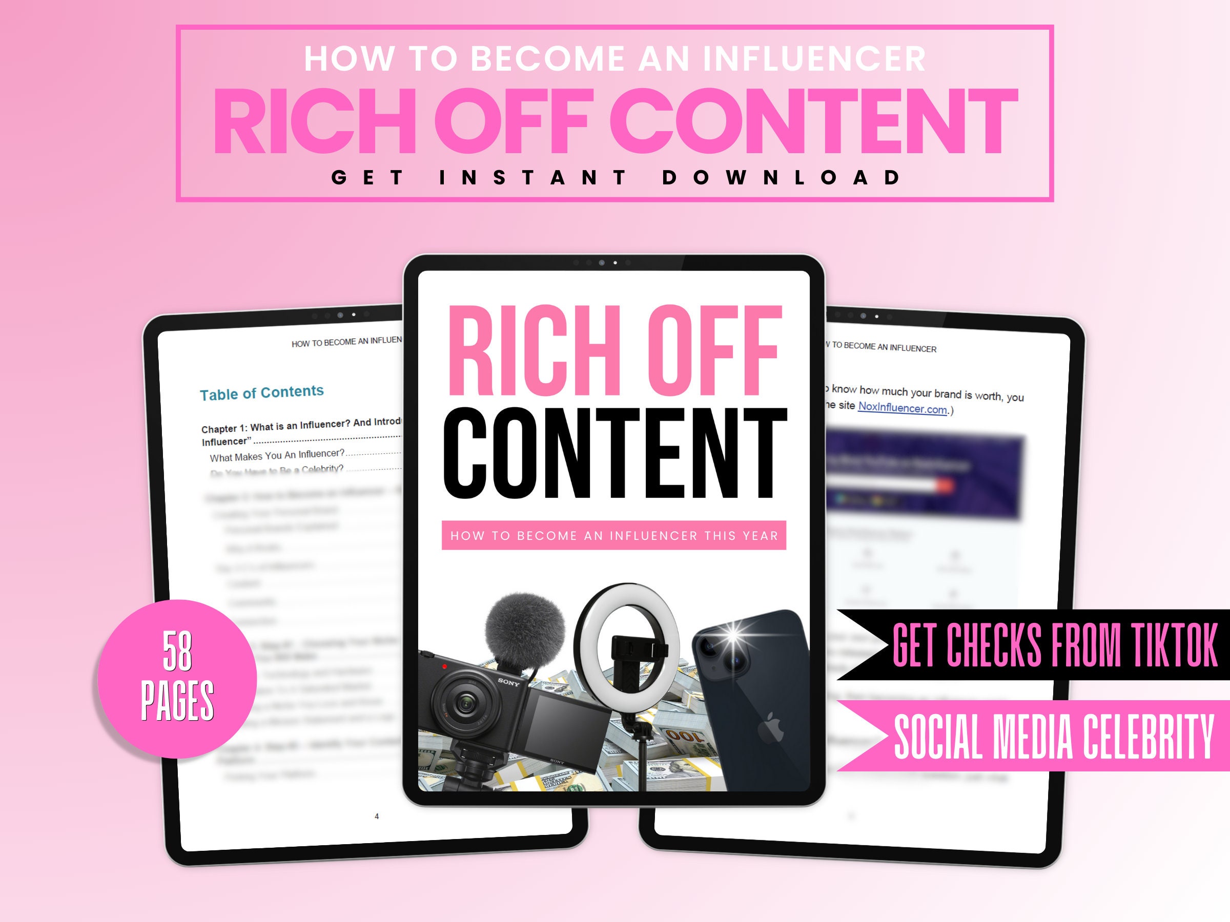 Content Made Me Rich, Rich off Content 2024 Edition, How to Become an Influencer, Social Media ...