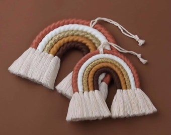 Macrame Flower Rainbow Wall Hanging Boho Style - Etsy