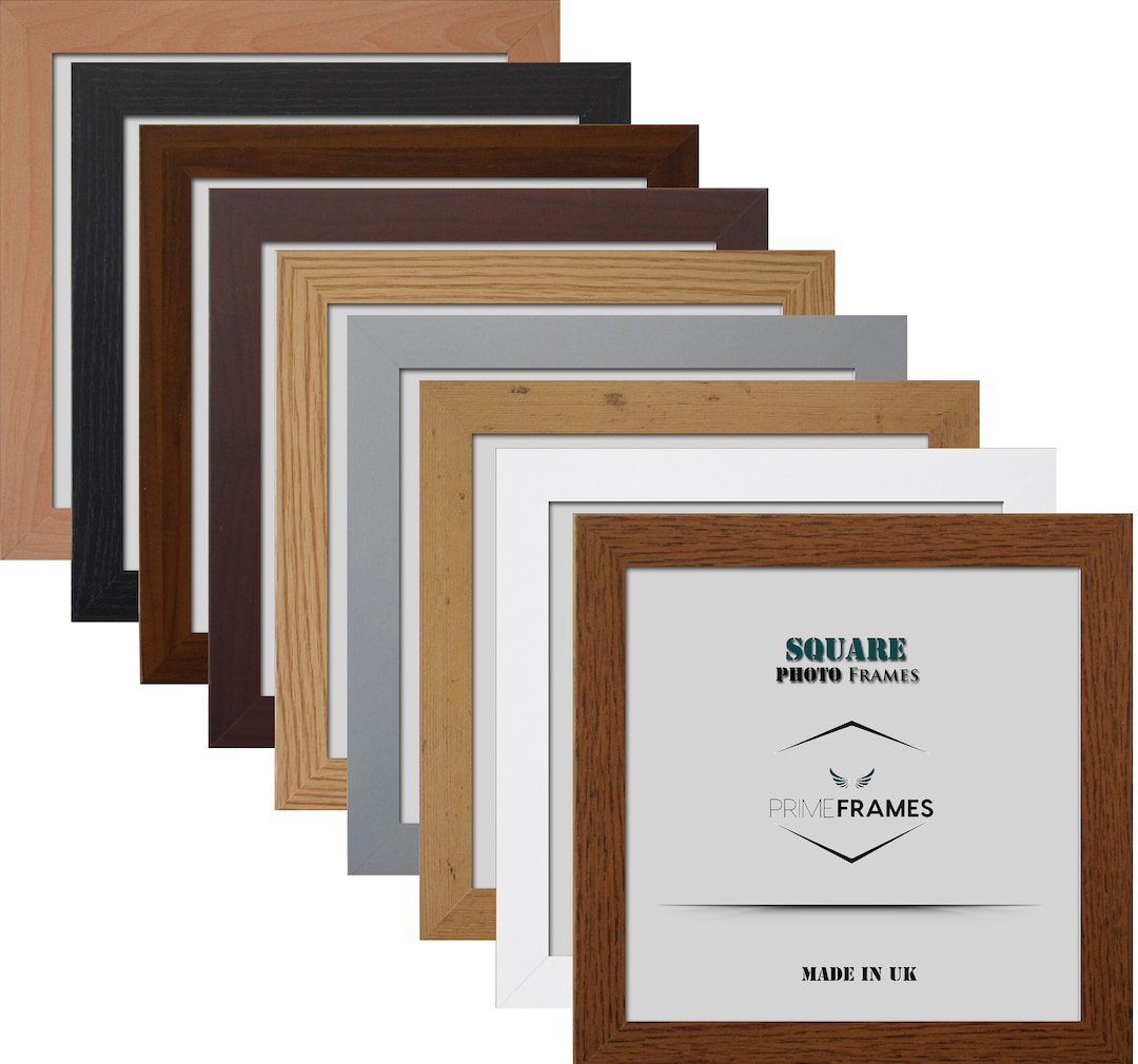 Square Photo Frame Picture Frame Poster Frames All Square Sizes Black ...