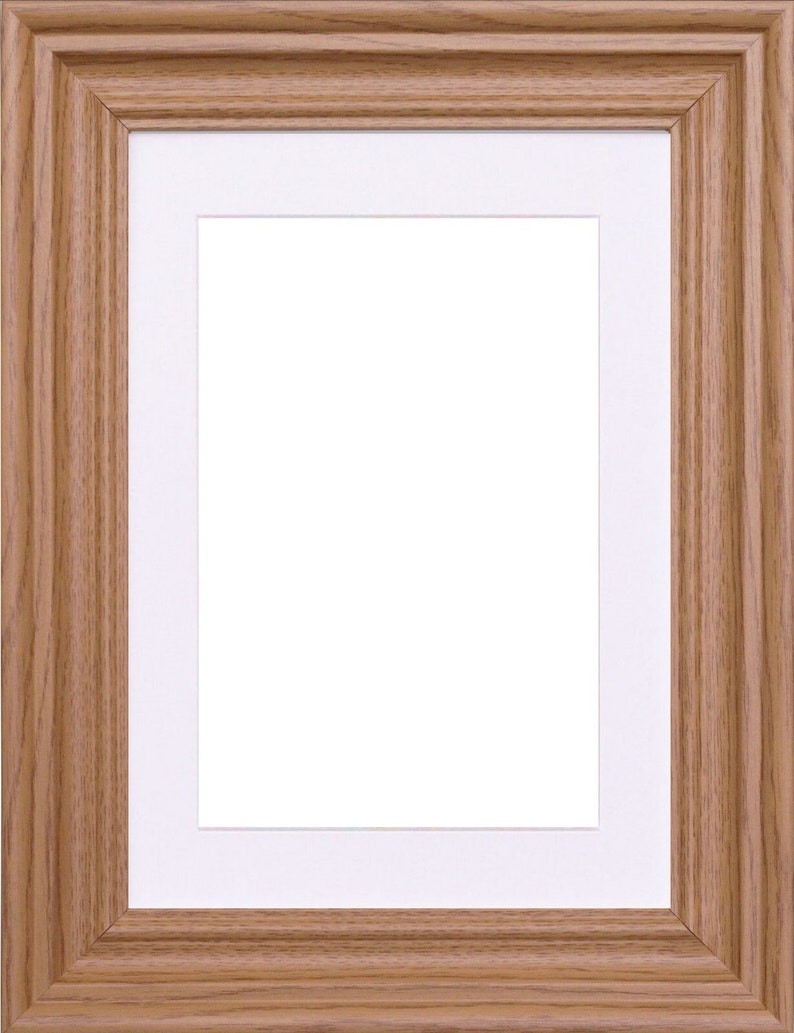 Black White Oak Dark Oak Photo Frame Picture Frames Wide Swept - Etsy UK
