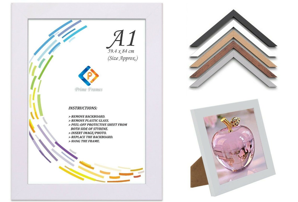 Photo Frame Picture Maxi Poster Wall Decor Black White Gray | Etsy UK