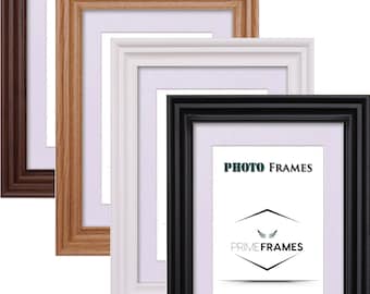 Black White Oak Dark Oak Photo Frame Picture Frames Wide Swept Style ...