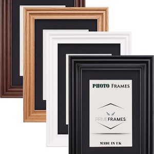 Black White Oak Dark Oak Photo Frame Picture Frames Wide Swept Style ...