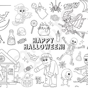 Halloween Coloring Sheet - Halloween Party Activity - Classroom ...