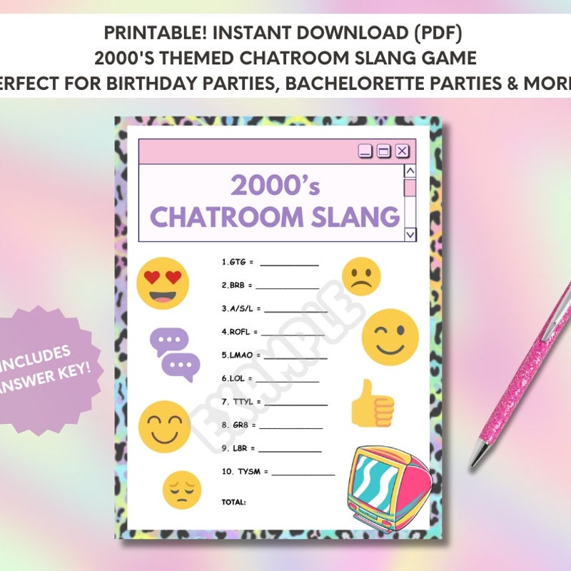 Y2k Bachelorette Games - Etsy