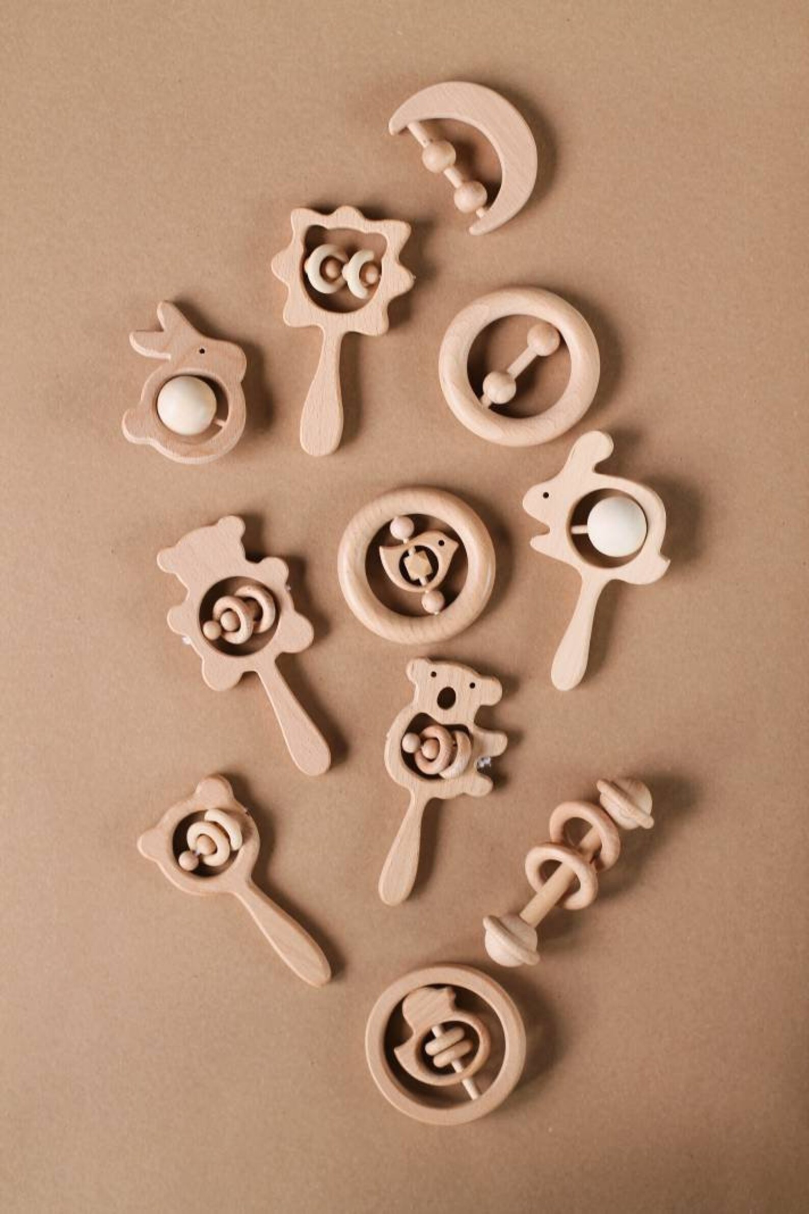 Wooden Rattle - Etsy