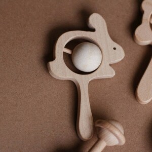 Wooden Rattle - Etsy