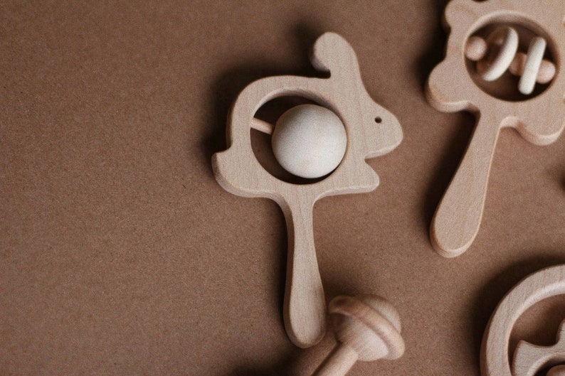 Wooden Rattle - Etsy