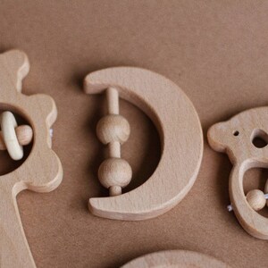 Wooden Rattle - Etsy