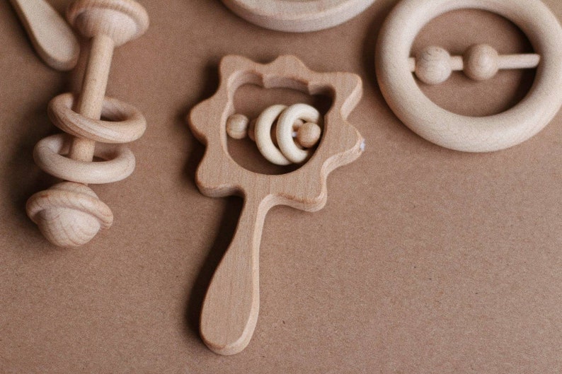 Wooden Rattle - Etsy