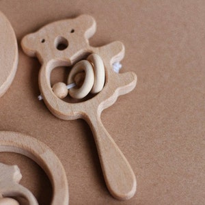 Wooden Rattle - Etsy