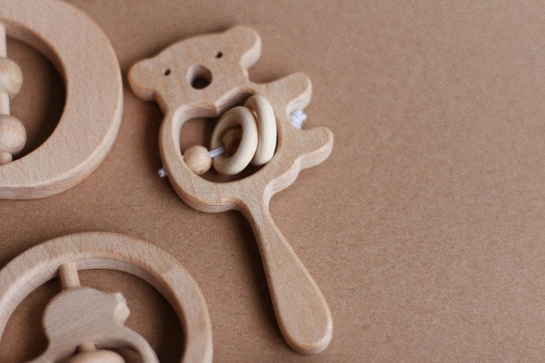 Wooden Rattle - Etsy