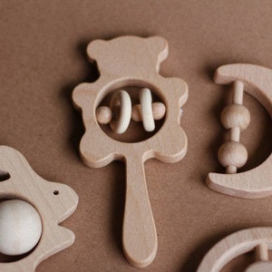 Wooden Rattle - Etsy