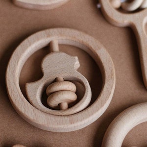 Wooden Rattle - Etsy