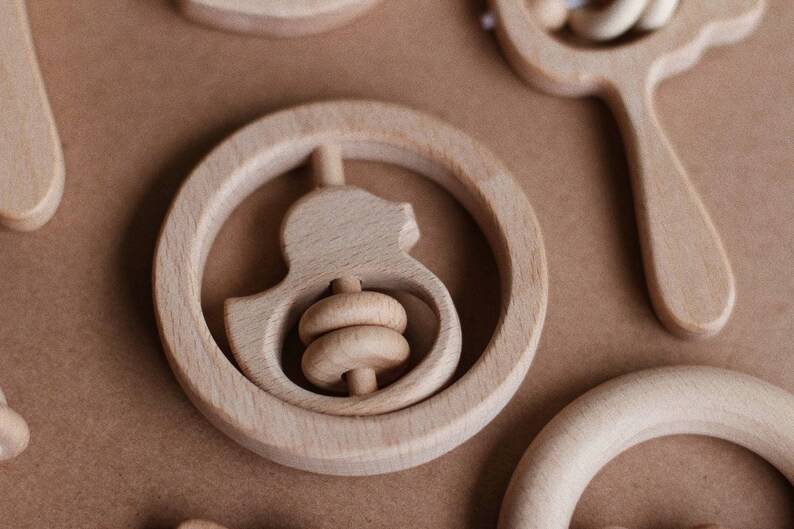 Wooden Rattle - Etsy