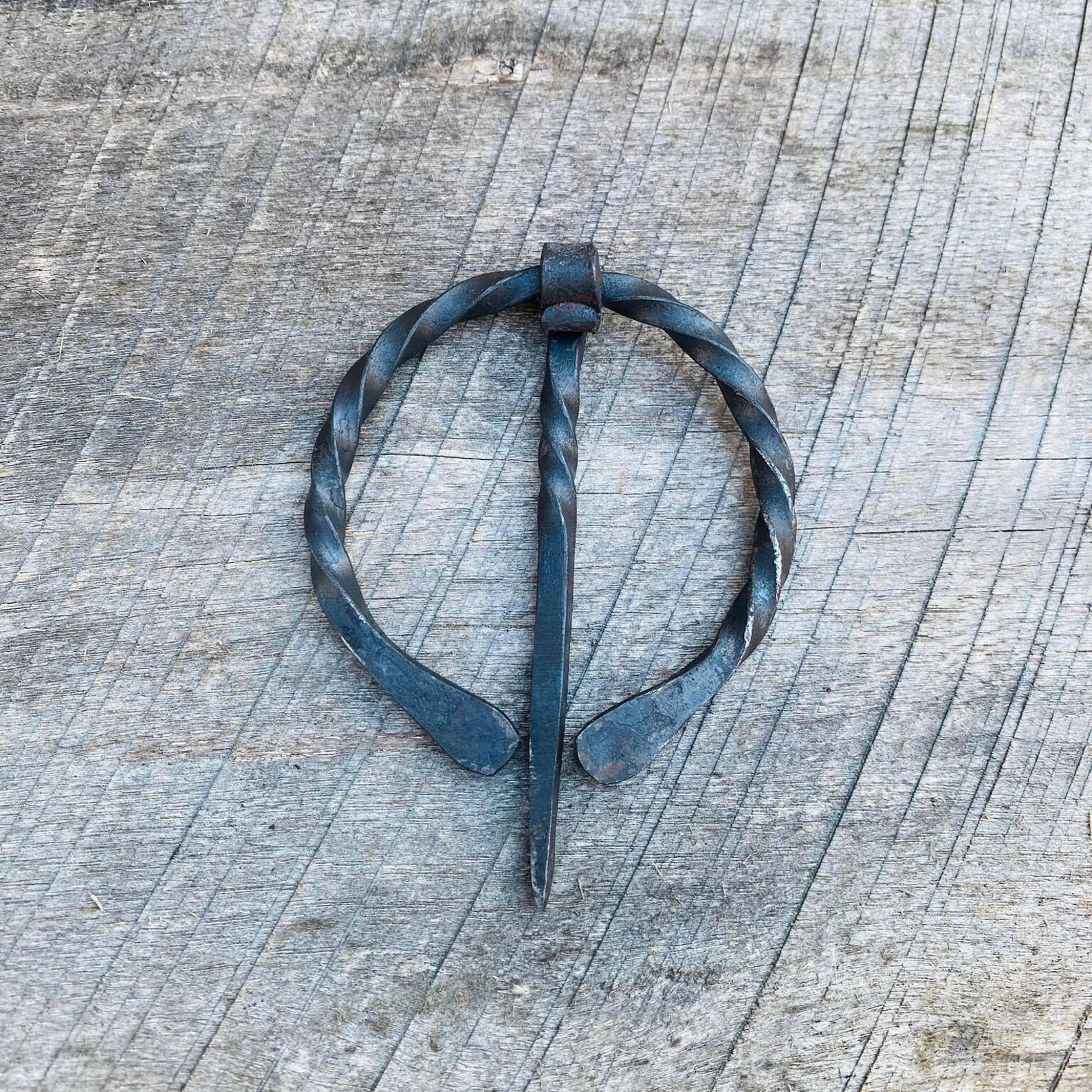 Hand Forged Brooch, Penannular Brooch, Viking Pin, Celtic Pin, Cloak ...