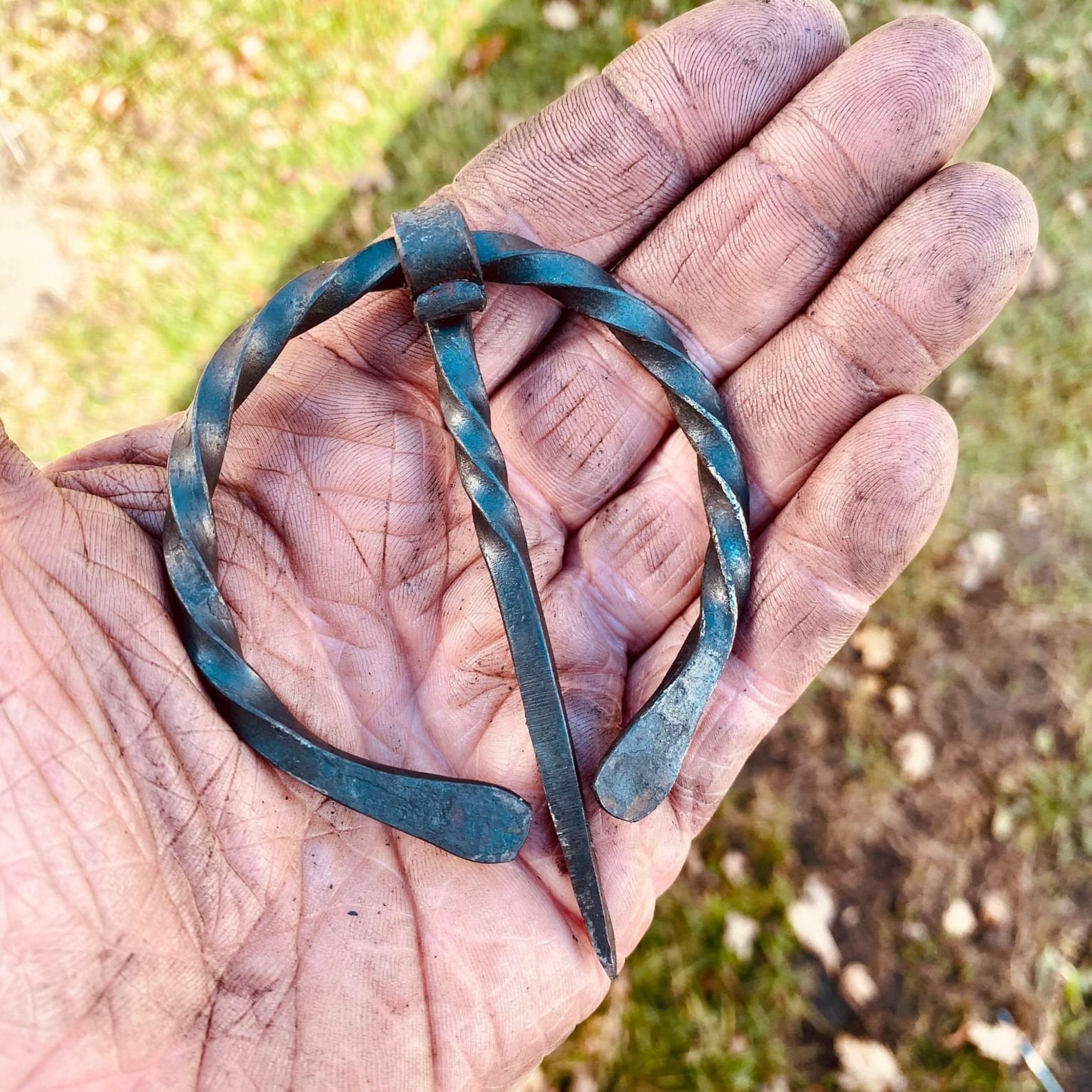 Hand Forged Brooch, Penannular Brooch, Viking Pin, Celtic Pin, Cloak ...