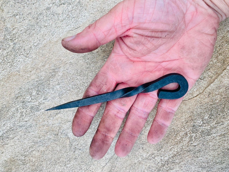 Hand-forged Bushcraft Awl: W1 Tool Steel Crafting Tool - Etsy