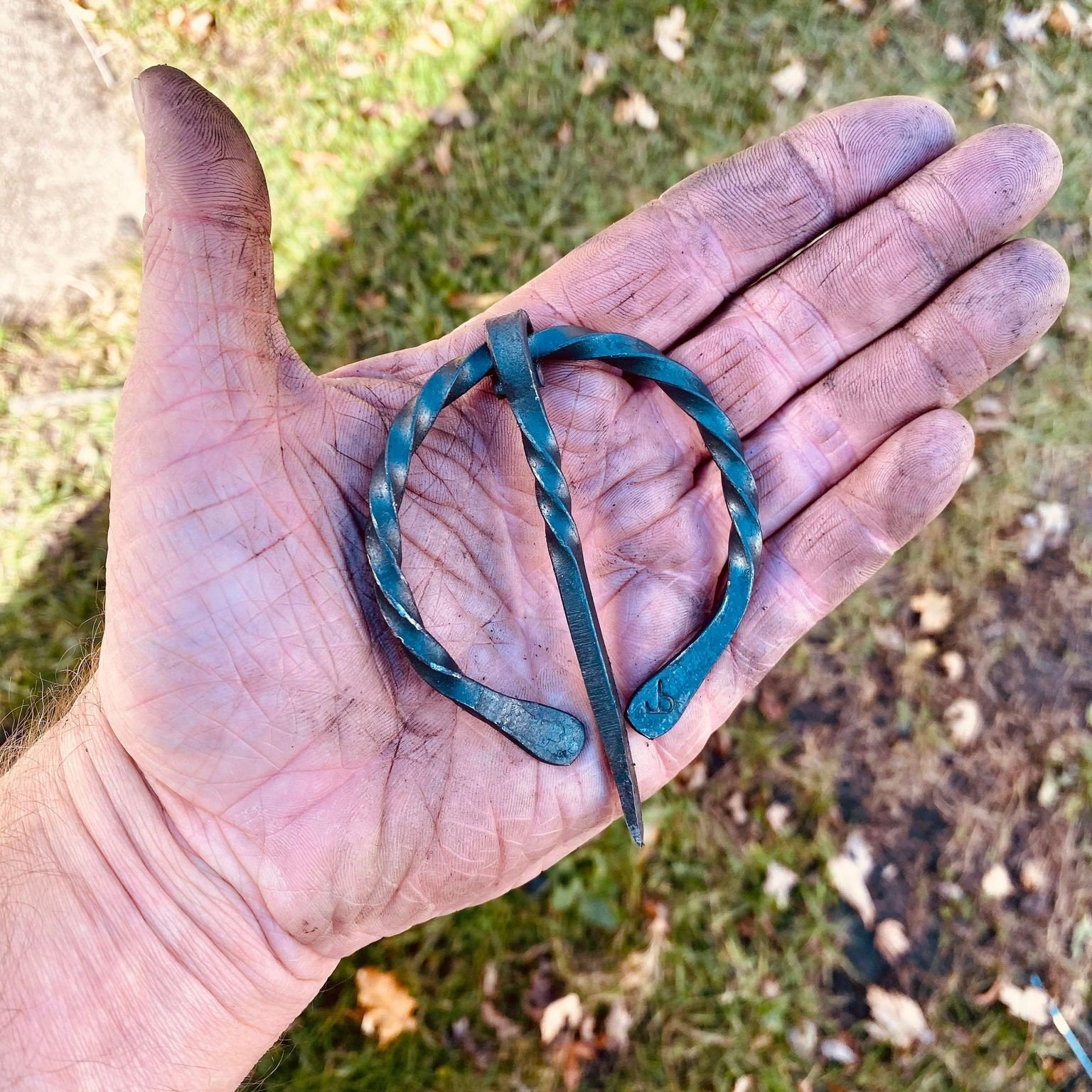 Hand Forged Brooch Penannular Brooch Viking Pin Celtic Pin - Etsy