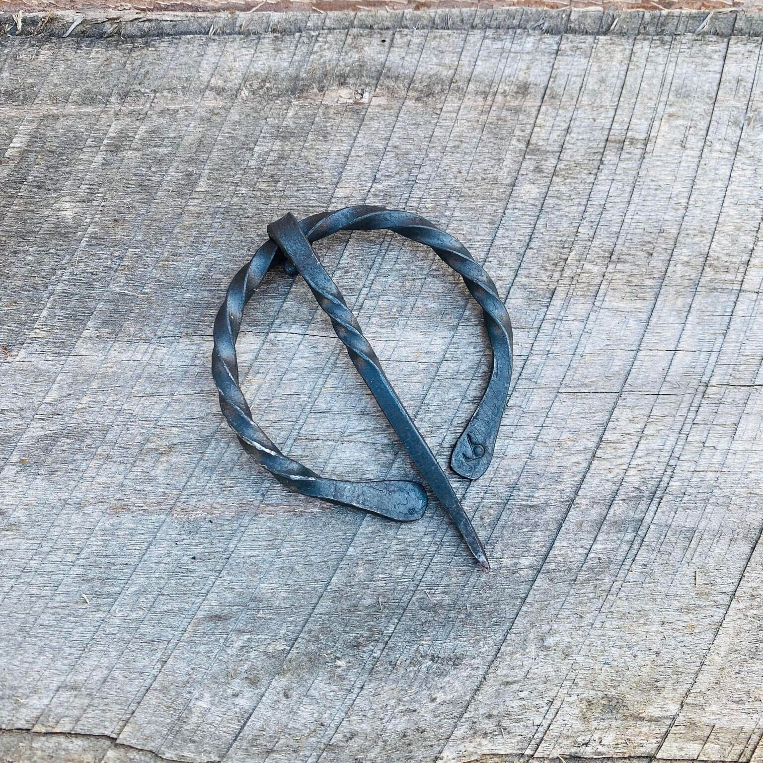 Hand Forged Brooch, Penannular Brooch, Viking Pin, Celtic Pin, Cloak ...