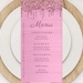 Editable Menu Card Template, White and Silver Menu Cards, Birthday ...