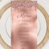 Editable Shades of Melanin Menu Card Template, Brown Menu Card Agate ...