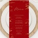 Editable Red and Gold Menu Card Template, Marble Design, Luxury, Menu ...