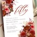 Editable Autumn Flower Birthday Invitation, Fall Floral, Rustic Flowers ...