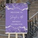 Editable Purple Welcome Sign, Birthday Welcome Sign, Lavender and ...