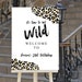 Editable Leopard Print Welcome Sign It's Time to Get Wild - Etsy