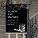 Editable Toasts and Smokes Welcome Sign, Welcome to Sign, Birthday ...